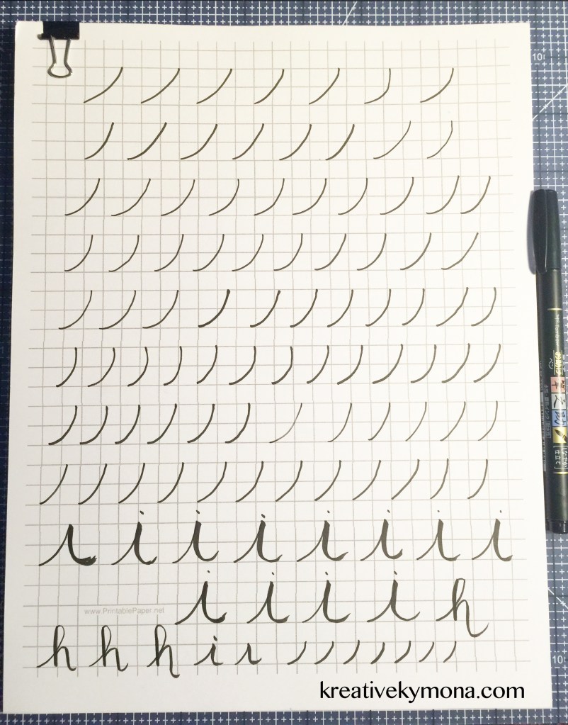 Brush Lettering/Calligraphy | Kreative Kymona