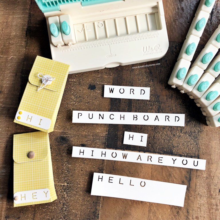 We R Memory Keepers Word Punch Board Review | Kreative Kymona